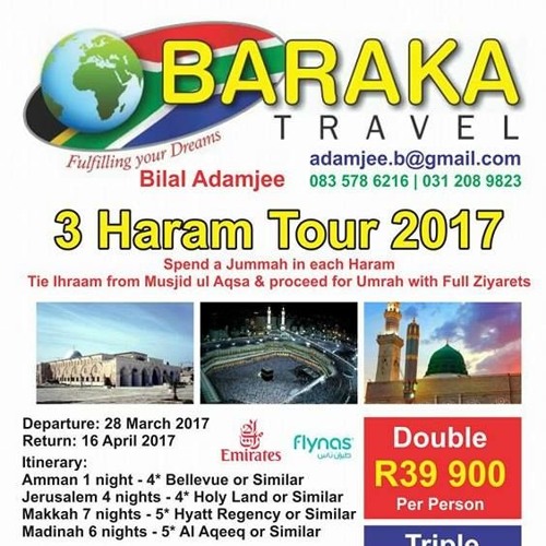 Stream Baraka Travels: 3 haram tours with personalised Islamic Ziyarets ...