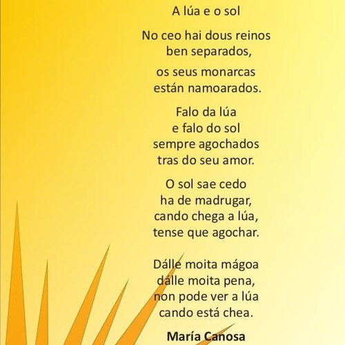 Stream Poema "A lúa e o sol" by 2 | Listen online for free on SoundCloud