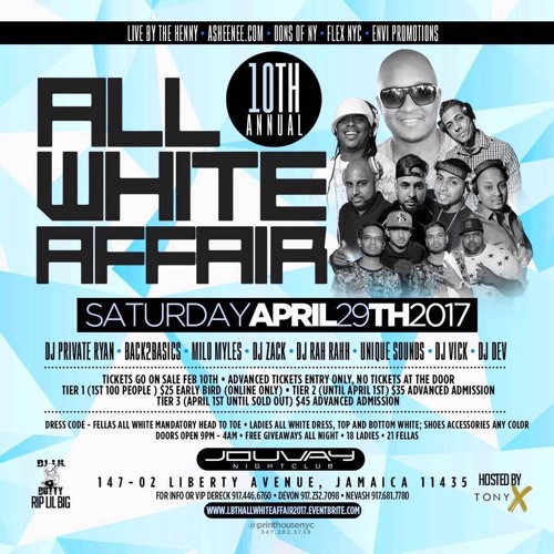 Stream 10th Annual All White Affair Promo Mix - RaH RahH, Zack, Unique ...