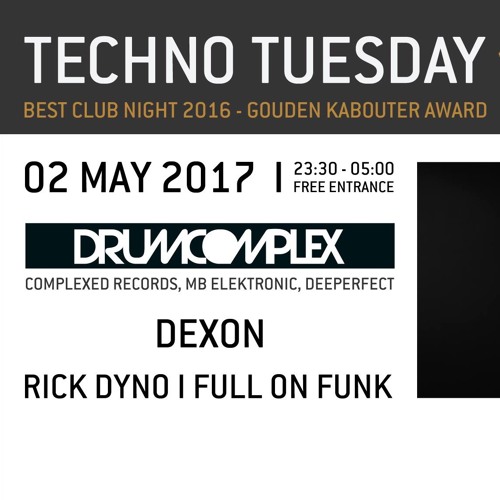 Stream Drumcomplex @ Techno Tuesday - Melkweg - Amsterdam - 02-05-2017 by Drumcomplex | Listen ...