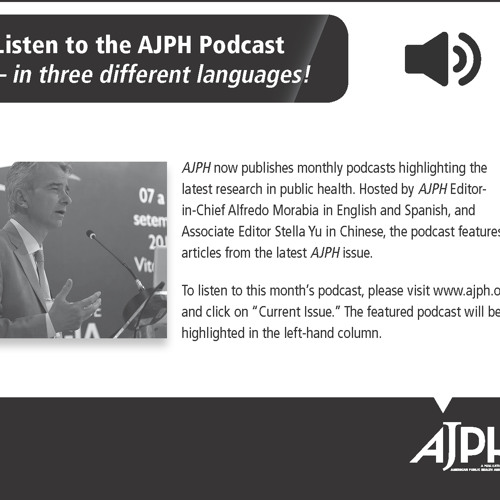 Stream episode AJPH Highlights of the April 2017 issue (ENGLISH) by ...