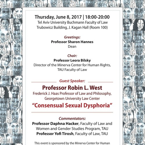 Stream Comment to Robin West's lecture "Consensual Sexual Dysphoria" by ...