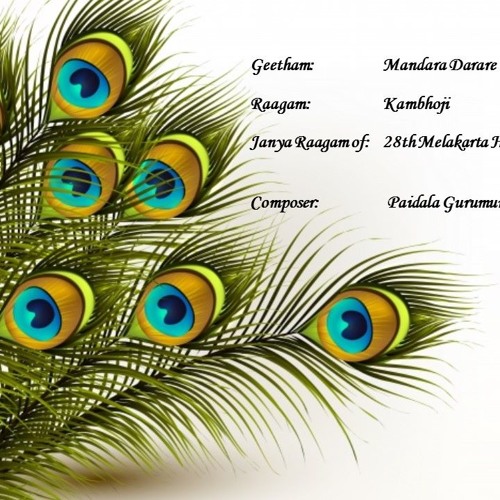 Stream Mandara Dara Re | Kambhoji Geetham | Learn Carnatic Music by ...
