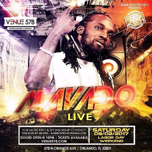 Stream GOLD STAR SOUND PRESENTS BLAIR RICH PROJECT MAVADO LIVE SEPT 2ND ...