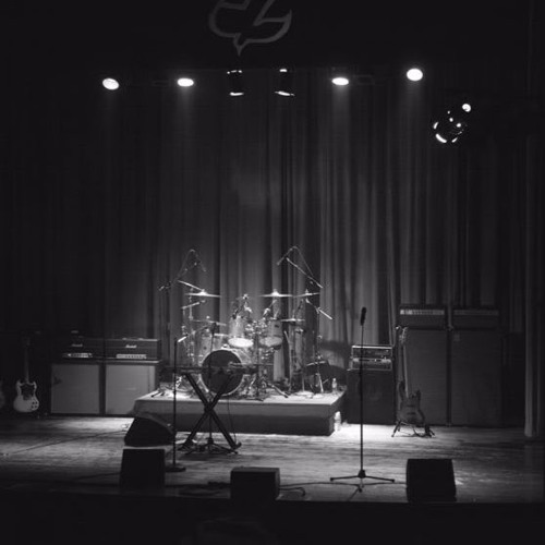 Empty Metal Concert Stage