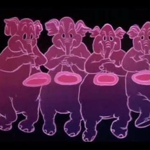 Dumbo Pink Elephants On Parade