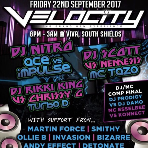 Stream DJ Invasion MC Rockeye - Velocity 22-09-17 by Velocity Dance ...