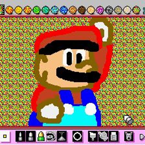 Stream Super Mario World Athletic Theme - Mario Paint by Pixel Brush ...