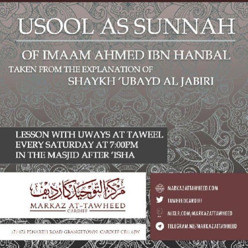 Stream Masjid at-Tawheed | Listen to Usool as-Sunnah of Imam Ahmed ibn ...