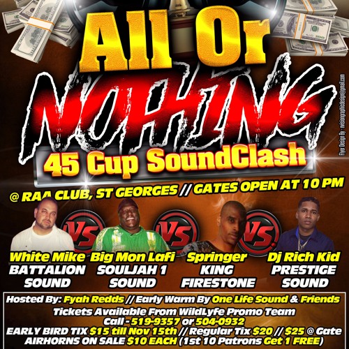 Stream ALL OR NOTHING 45 CLASH LIVE AUDIO by DJ FYAH REDDS | Listen ...