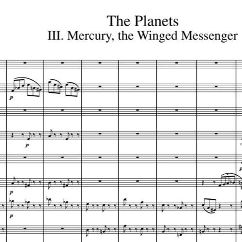 Stream Gustav Holst - Mercury from "The Planets" arr. John Romano by ...