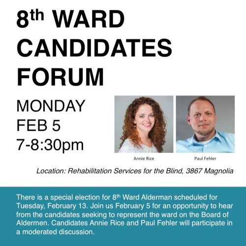 Stream St. Louis 8th Ward Alderman Forum: February 5, 2018 by ...