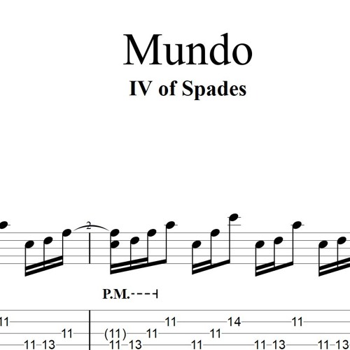 Stream Mundo - IV Of Spades (Guitar Pro TABS) by VinSongTabs | Listen ...