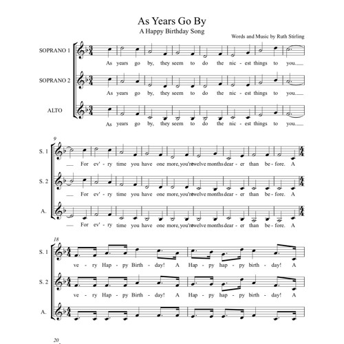 Stream As Years Go By A Happy Birthday Song by Grandma Ruth | Listen ...