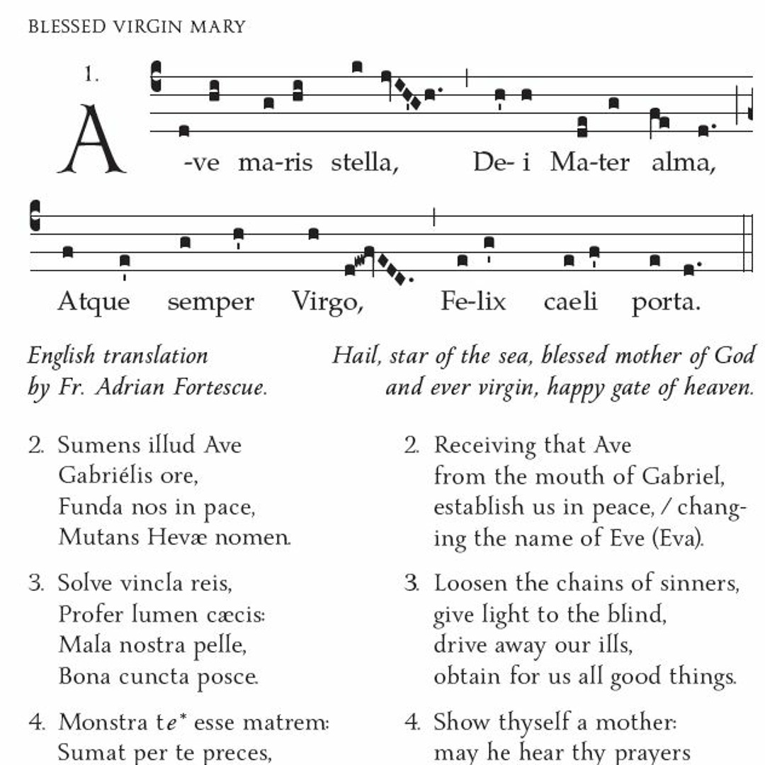 Stream Ave Maris Stella (Gregorian Chant - Roman Liturgy) by Rebecca ...