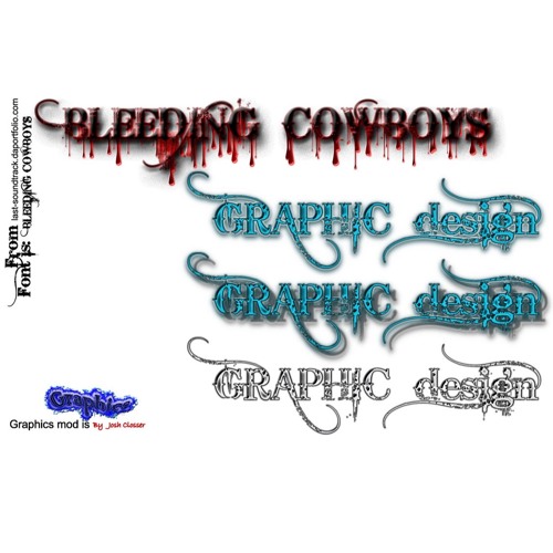 Bleeding Cowboy Font