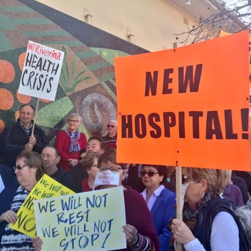 Stream ABC Statewide Drive live cross Griffith Hospital protest Aug ...