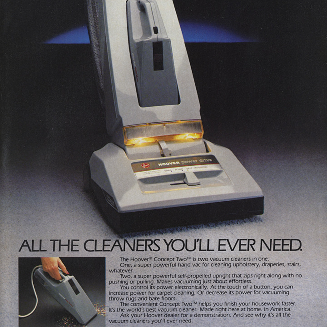 Stream The Hoover® Concept Two™ 1983 Advertisement, Enhanced Audio by ...