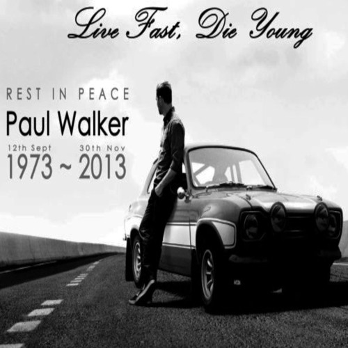 Rest In Peace Paul Walker Poster