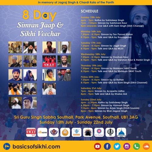 Stream Darshan Kaur - Vaheguru Simran - 8 Day Simran Jaap July 2018 by Basics of Sikhi | Listen ...