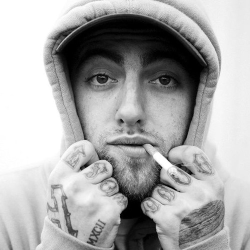 Mac Miller Black And White Smiling