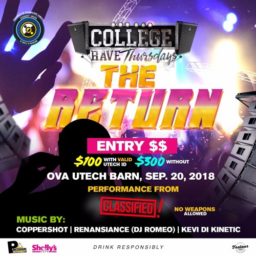 Stream College Rave The Return Live Audio by Home of UTech College Rave ...
