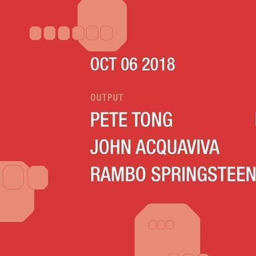 Stream 004 - Rambo Springsteen - Live At OUTPUT Club, New York (2018-10 ...