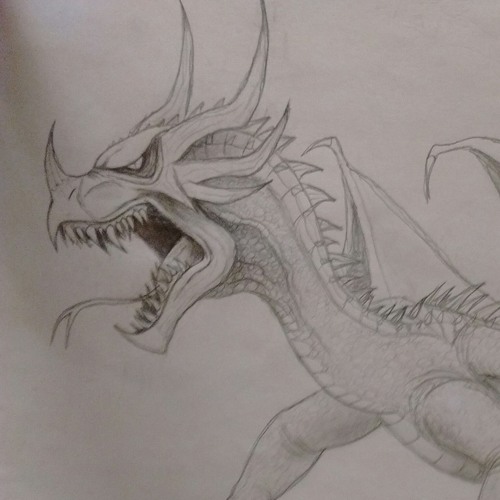 Beowulf Dragon Drawing