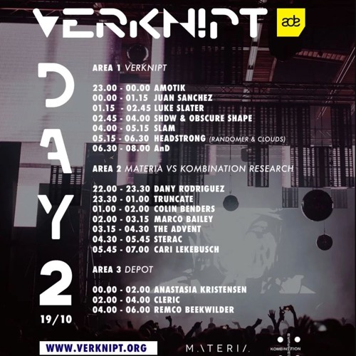 Stream Cari Lekebusch @ Verknipt ADE Day 2 Techno Special (19-10-18) by ...