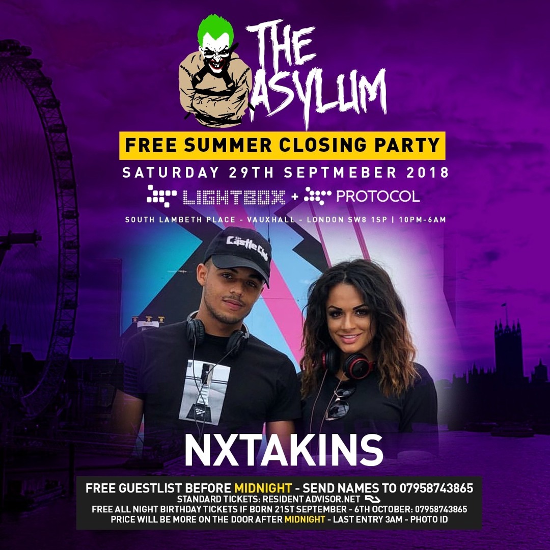 Stream Nxtakins LIVE SET @ #TheAsylum 29th Sep 2018 @ Lightbox by ...