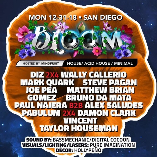 Stream Taylor Houseman live at Bloom SD 12.31.18 by Mindfruit SD ...