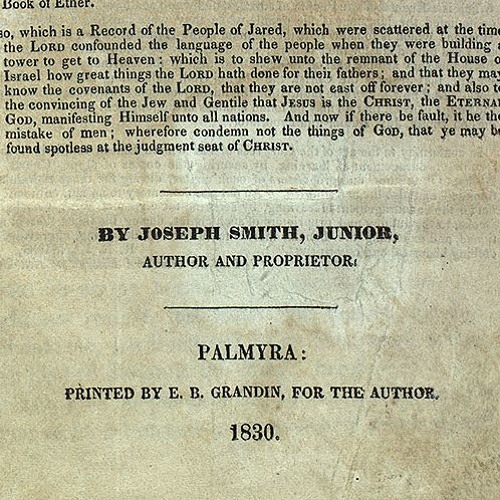 Stream Was Joseph Smith the “Author” of the Book of Mormon? 507 by ...