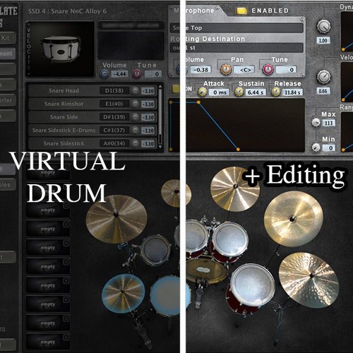 Stream Virtual drum / virtual drum+Editing by MED | Listen online for ...