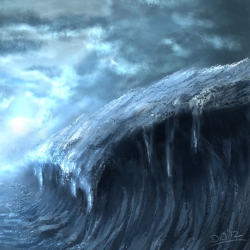Frozen Tsunami Wave