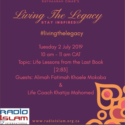 Stream Living the legacy: Life Lessons from the Last Book [1] by Radio ...