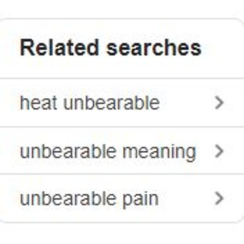 Unbearable Definition