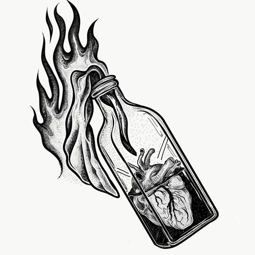 Molotov Cocktail Drawing