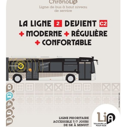 Stream La Ligne De Bus N°2 De LiA Devient La Ligne ChronoLiA C2 by ...