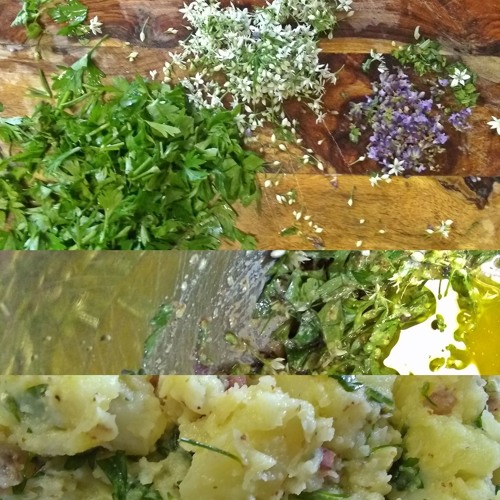 Stream Lavender, chive blossom and parsley potato salad by Gavin ...