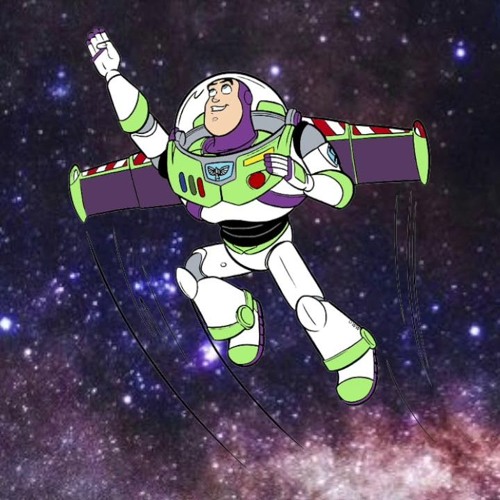 Buzz Lightyear Flying In Space