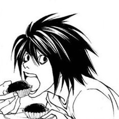 L Death Note Eating Cake