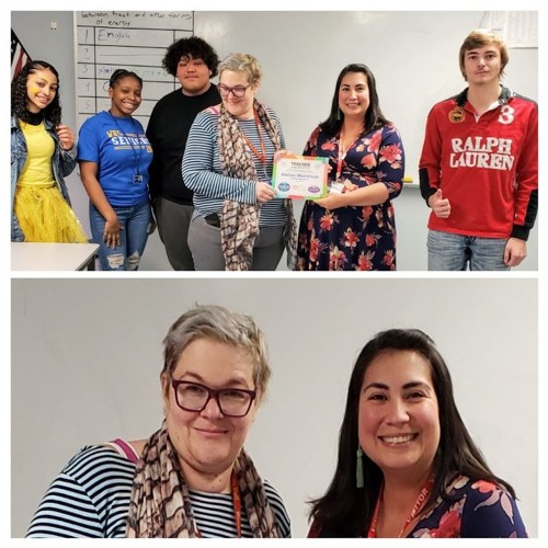 Stream Rebecca Romo visits Wareham High School to meet Teacher Of The ...