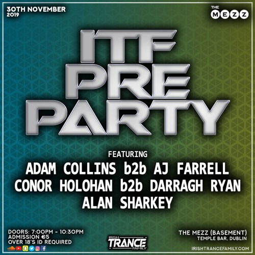 Stream Alan Sharkey LIVE @ ITF Pre Party 30.11.19 by Irish Trance ...