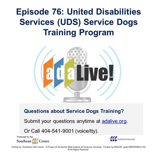 Stream Episode 76: United Disabilities Services (UDS) Service Dogs ...