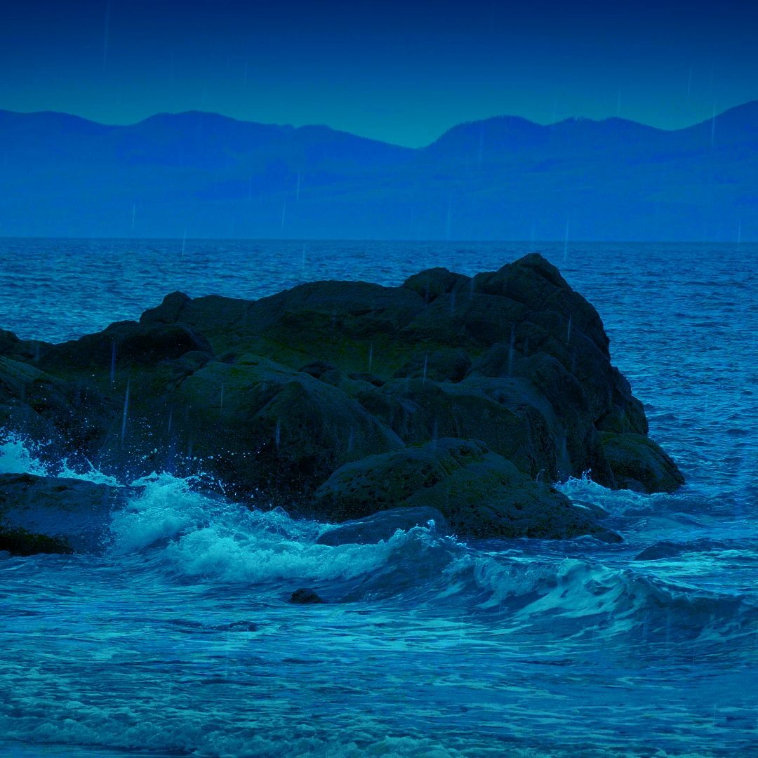 Stream Rain Sounds For Sleep + Ocean Waves (75 Minutes) by Relaxing ...