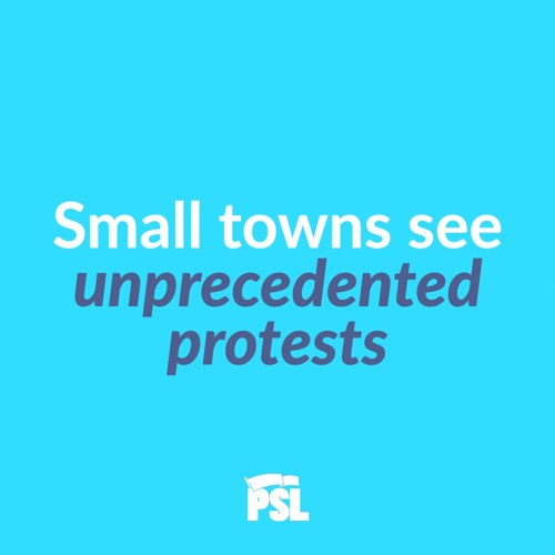 Small towns across the United States see unprecedented protests ...