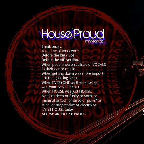 Stream Bryan Gerrard At House Proud MPLS by HOUSE PROUD Minneapolis ...