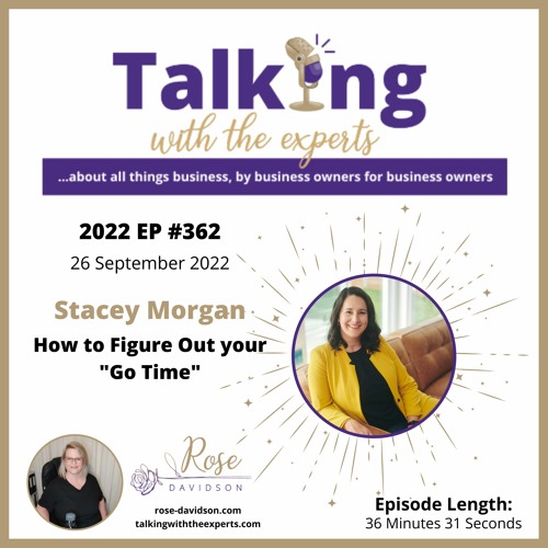 Stream episode 2022 EP #362 Stacey Morgan - How to Figure Out Your 'Go ...