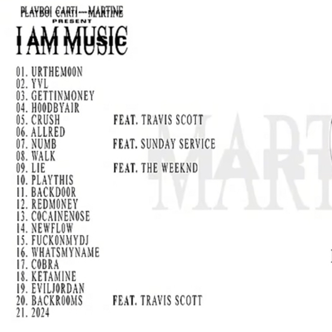 Stream Playboi Carti - I AM MUSIC (Full and Final Album by M44rtine).mp3 by Ayoi | Listen online ...