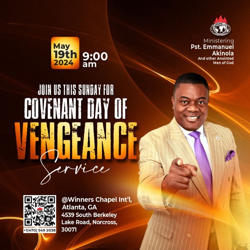 Stream Sunday Sermon May 19, 2024 | Covenant Day of Vengeance ..Pastor Wale Adesanmi by Winners ...